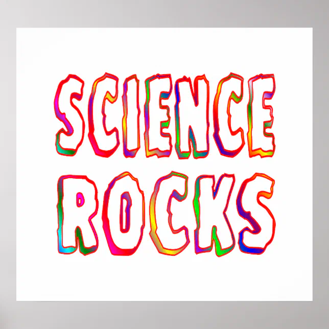 Science Rocks Poster | Zazzle