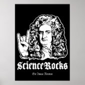 Science Rocks Sir Isaac Newton Poster | Zazzle