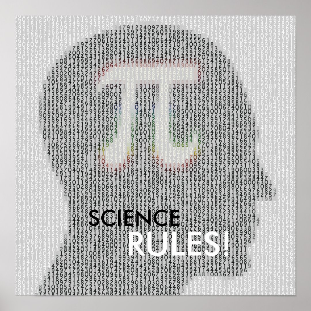 SCIENCE RULES | math pi number Poster | Zazzle