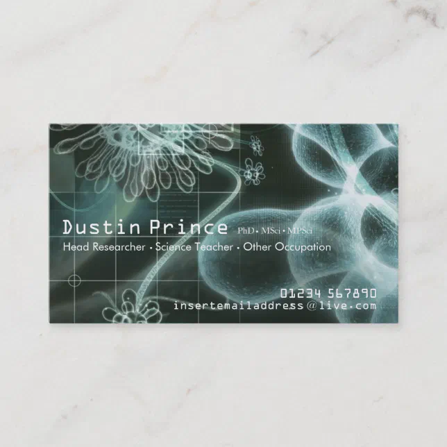Science Style Business Card | Zazzle