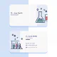 Science Teacher Blue Business Card | Zazzle