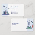 Science Teacher Blue Business Card | Zazzle