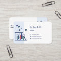 Science Teacher Blue Business Card | Zazzle