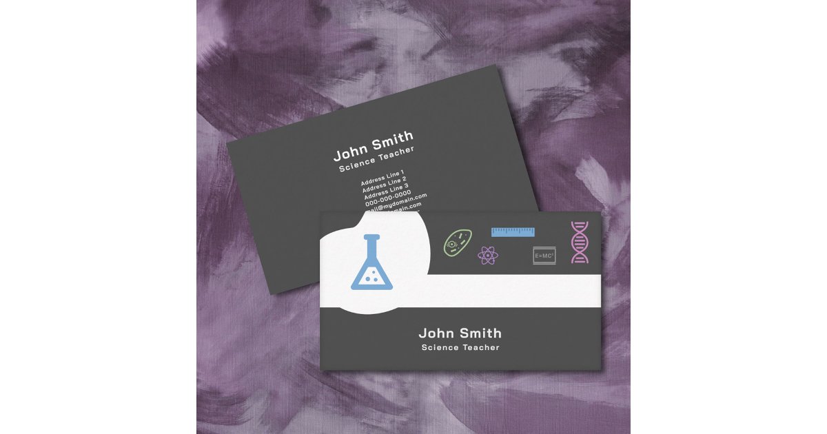 Science Teacher Business Card | Zazzle
