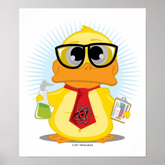 Science Teacher Duck Poster | Zazzle.com