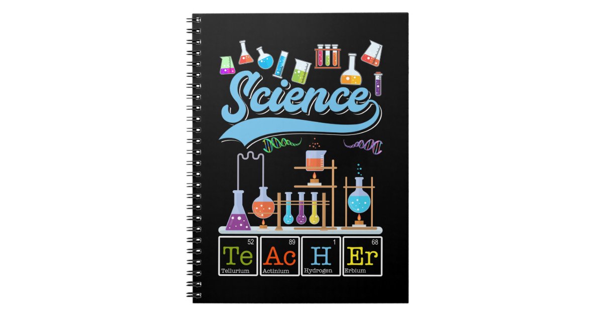 Science Teacher Laboratory Chemist Notebook | Zazzle