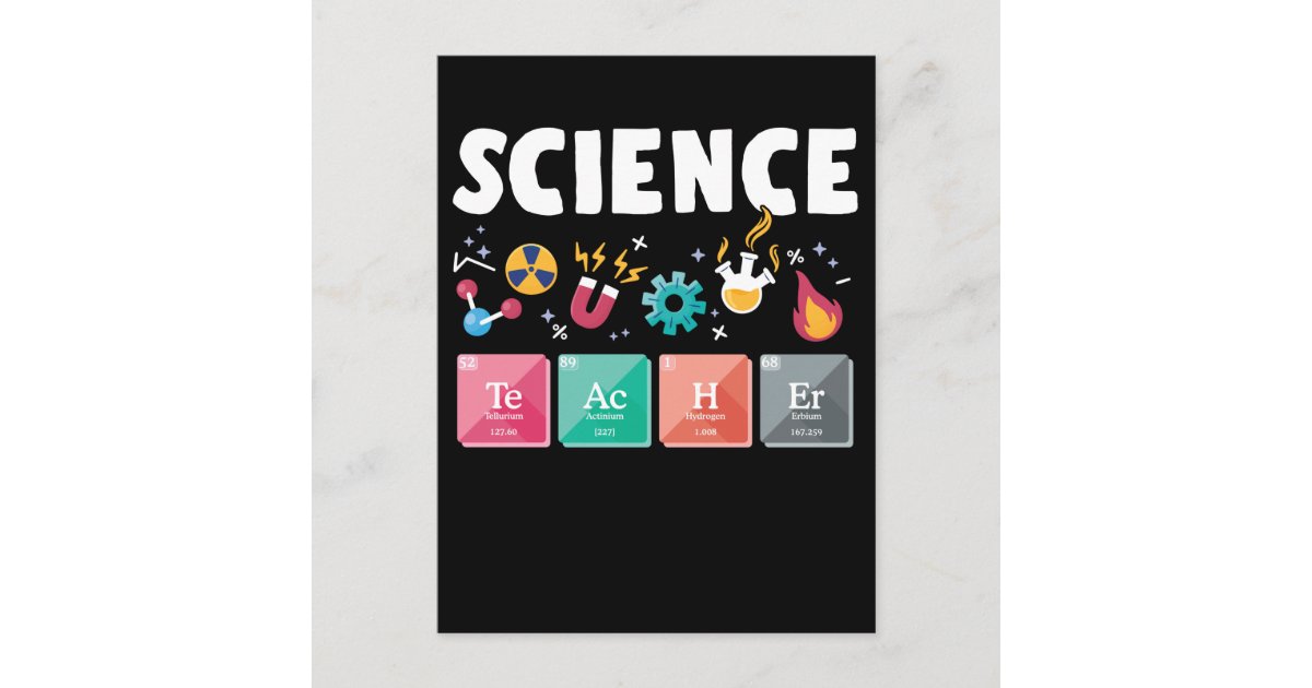 Science Teacher Laboratory Chemistry Postcard | Zazzle