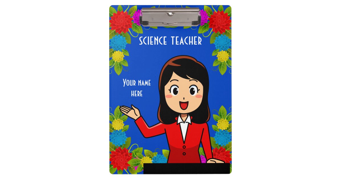 Science Teacher Personalized Clipboard | Zazzle