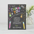 Science Thank You Card Experiment Birthday note | Zazzle