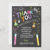 Science Thank You Card Experiment Birthday note | Zazzle