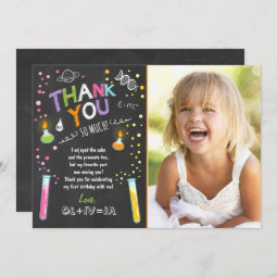 Science Thank You Card Experiment Birthday note | Zazzle