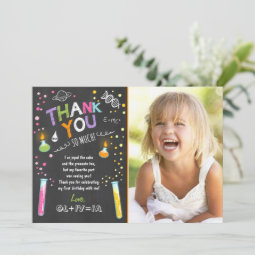 Science Thank You Card Experiment Birthday note | Zazzle