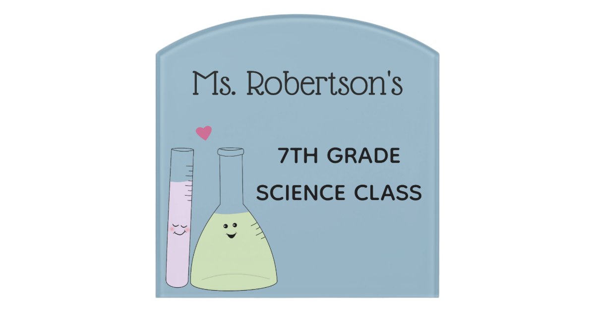 Science Themed Teacher Classroom Sign | Zazzle