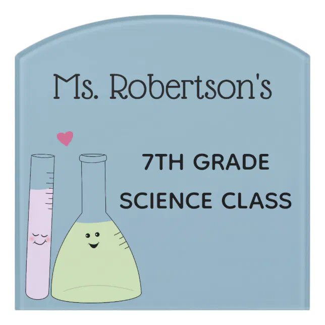 Science Themed Teacher Classroom Sign | Zazzle