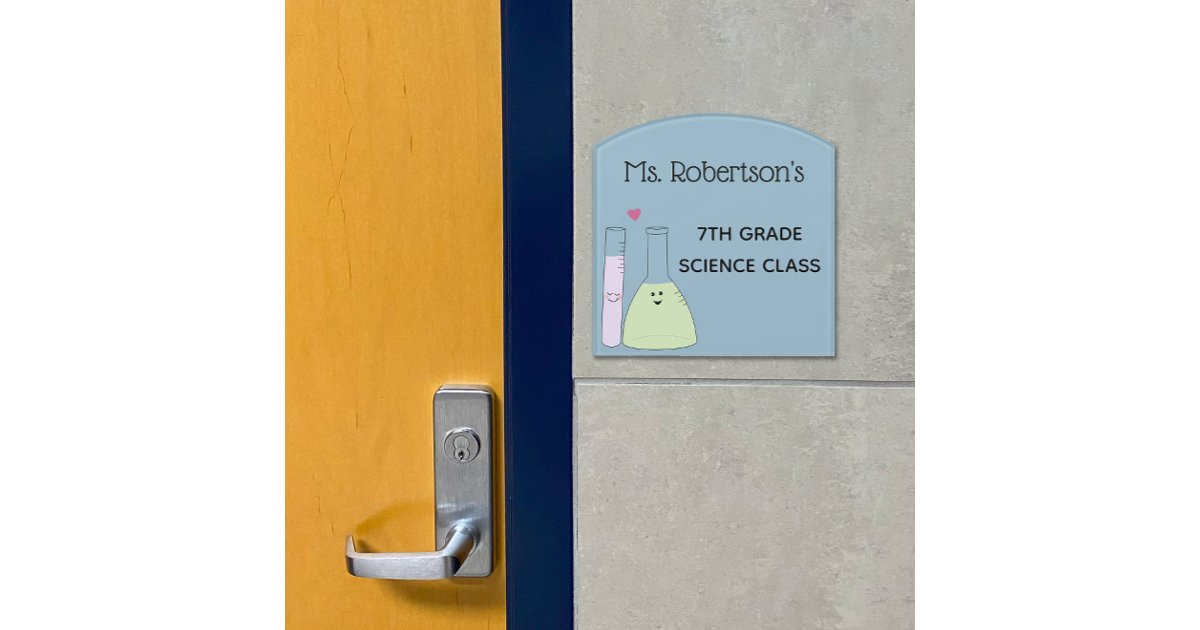 Science Themed Teacher Classroom Sign | Zazzle