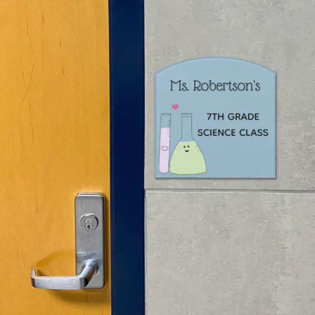 Science Themed Teacher Classroom Sign | Zazzle