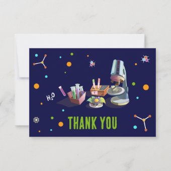 Science Themed thank you card | Zazzle