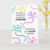 Science Valentine Neuron Biology Teacher Geek Card | Zazzle
