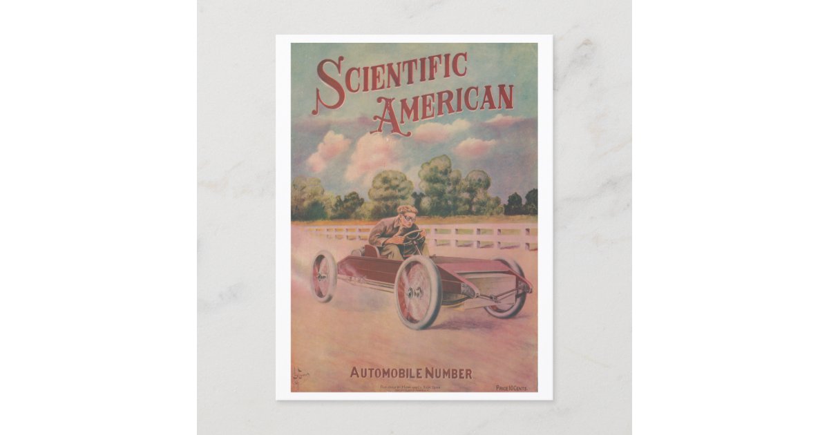 Scientific American Poster Postcard | Zazzle