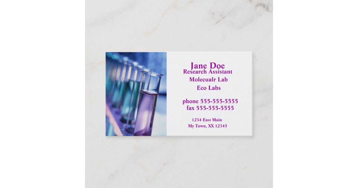 Scientist Business Card | Zazzle