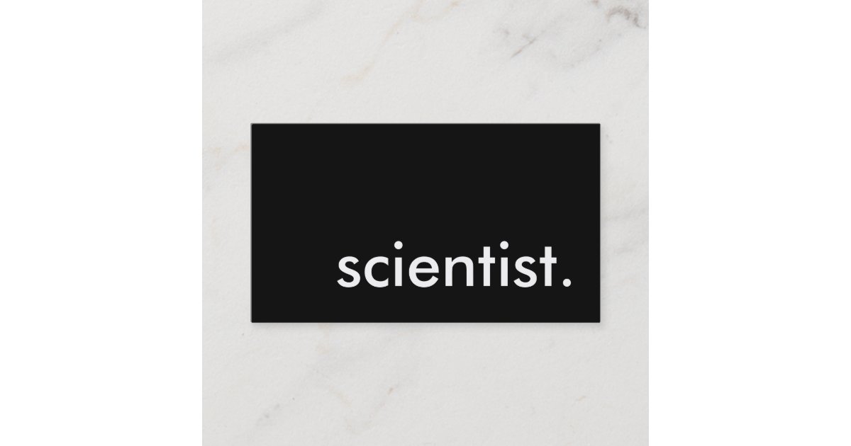 scientist. business card | Zazzle