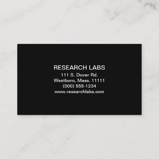 Scientist Business Card | Zazzle