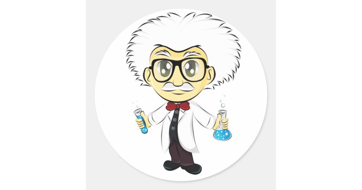 Scientist Classic Round Sticker | Zazzle