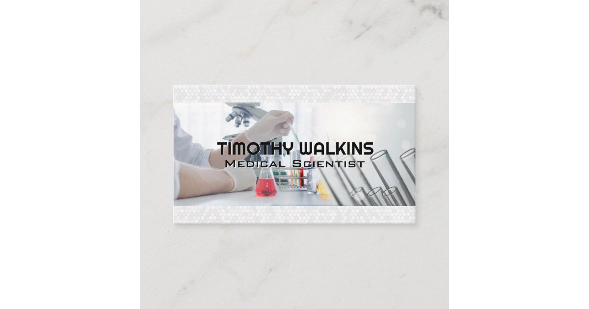 Scientist Experimenting in the Lab Business Card | Zazzle