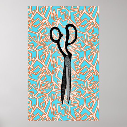 Scissor Art Poster | Zazzle.com