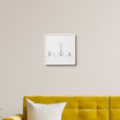 Scissors Minimalist Wall Art Print Gallery Tile | Zazzle