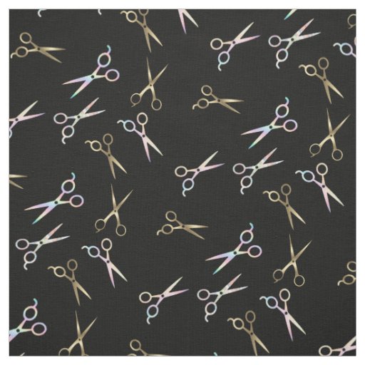 scissors pattern fabric | Zazzle