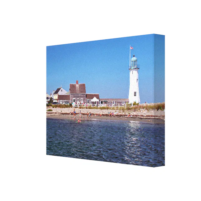 Scituate Lighthouse, Massachusetts Canvas Print | Zazzle