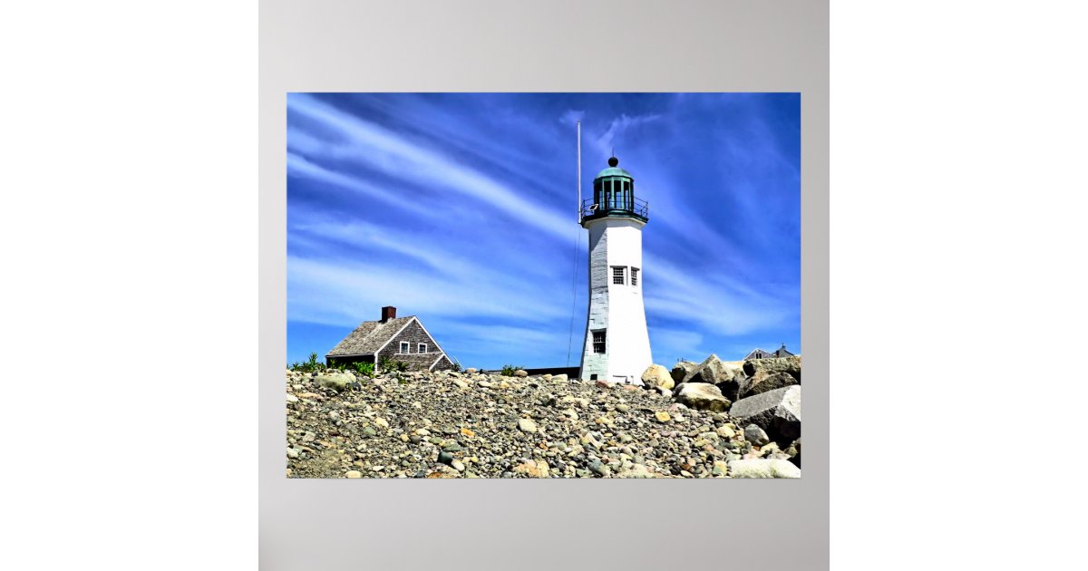 Scituate Lighthouse Poster | Zazzle