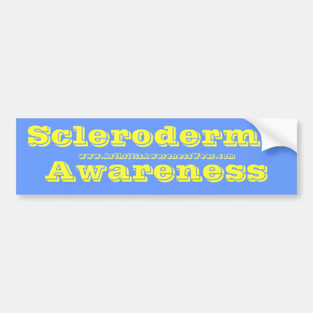 Scleroderma Awareness - in the awareness color! Bumper Sticker | Zazzle