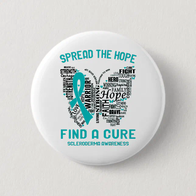 Scleroderma Awareness Month Ribbon Gifts Button | Zazzle