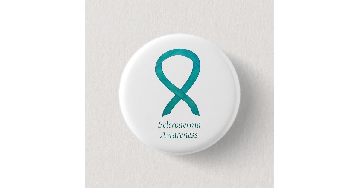 Scleroderma Awareness Ribbon Custom Pins | Zazzle