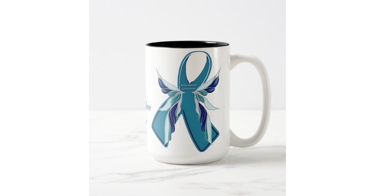 Scleroderma Awareness Teal Ribbon Cause Mug | Zazzle