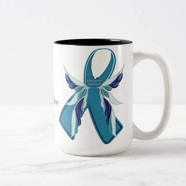 Scleroderma Awareness Teal Ribbon Cause Mug | Zazzle