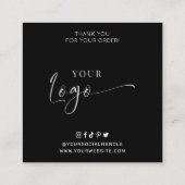 Scones Instructions Modern Minimal Logo Bakery Square Business Card ...