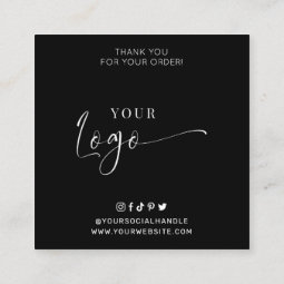 Scones Instructions Modern Minimal Logo Bakery Square Business Card ...