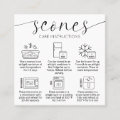 Scones Instructions Modern Minimal Logo Bakery Square Business Card ...