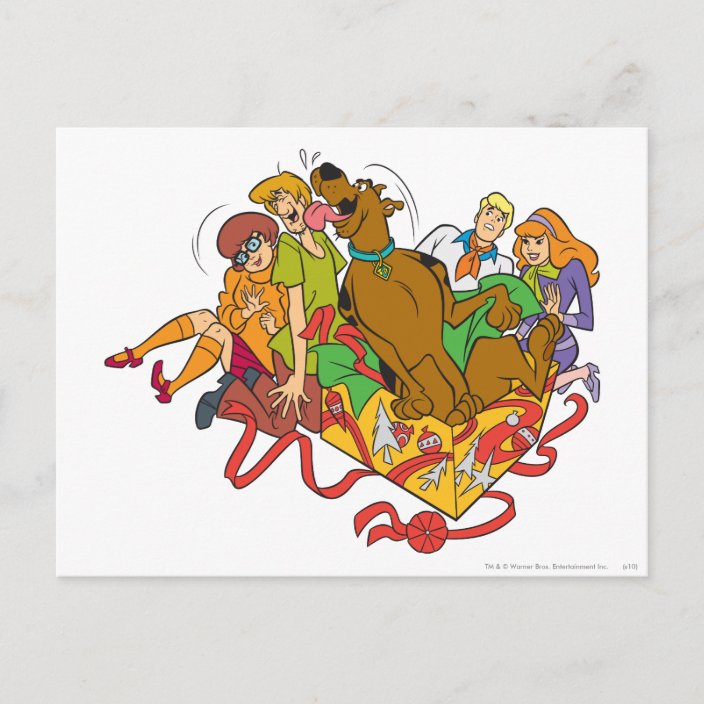 Scooby-Doo and Gang Christmas Holiday Postcard | Zazzle.com