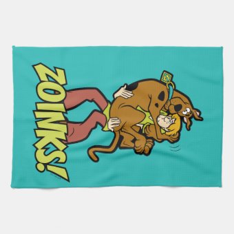 Scooby-Doo and Shaggy Zoinks! Kitchen Towel | Zazzle