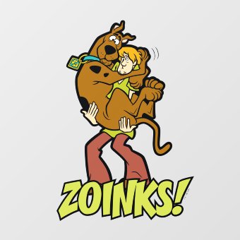 Scooby-Doo and Shaggy Zoinks! Wall Decal | Zazzle