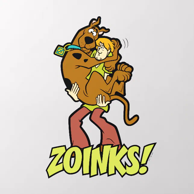 Scooby-Doo and Shaggy Zoinks! Wall Decal | Zazzle