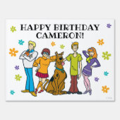 Scooby-Doo and the Gang Birthday Welcome Sign | Zazzle