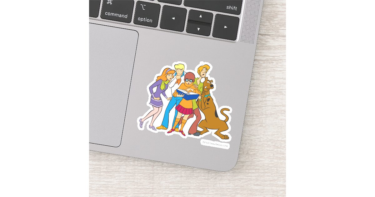 Scooby-Doo and the Gang Investigate Book Sticker | Zazzle