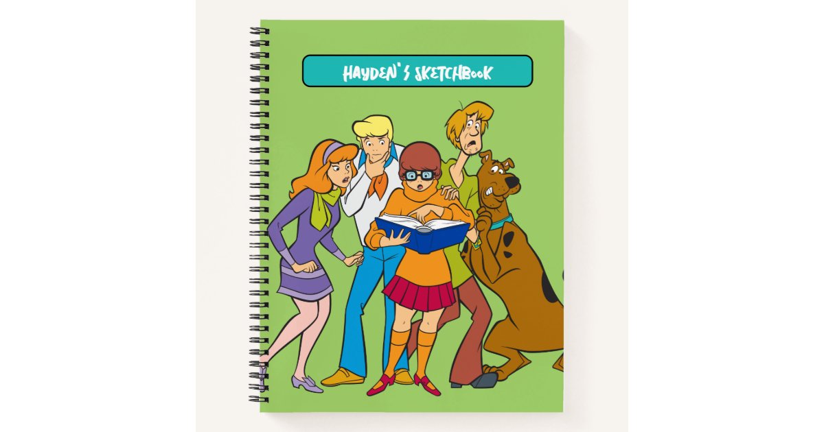 Scooby-Doo and the Gang Investigate Drawing Notebook | Zazzle