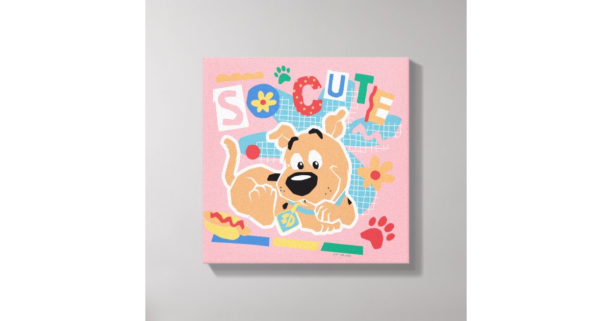 Scooby-Doo | Baby Scooby-Doo So Cute Canvas Print | Zazzle