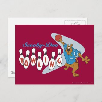 Scooby-Doo Bowling Postcard | Zazzle